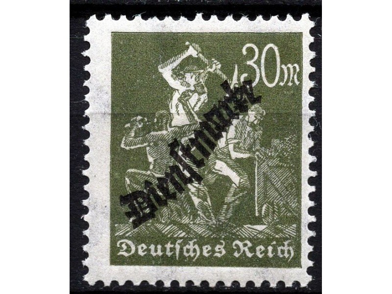 Deutsches Reich 1923. Dienstmarke