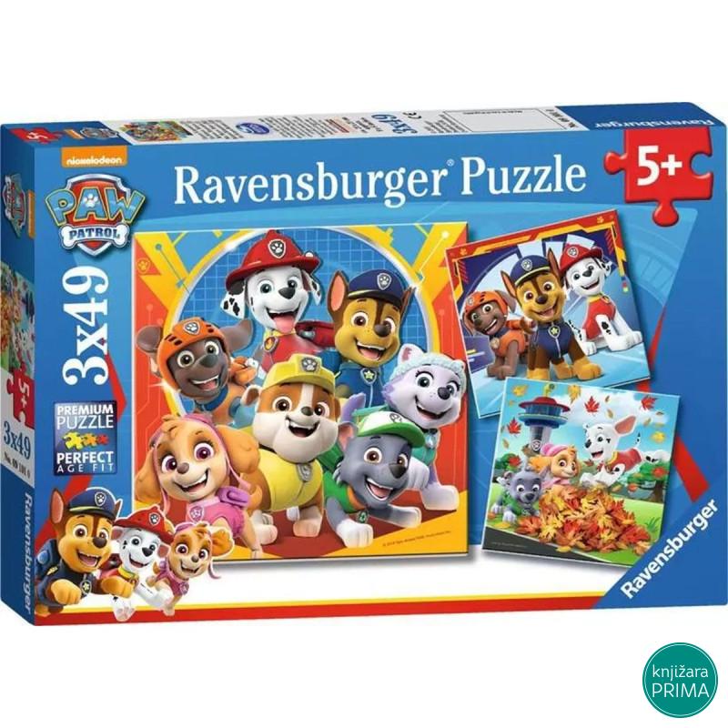 Puzzle RAVENSBURGER Patrolne šape 3x49