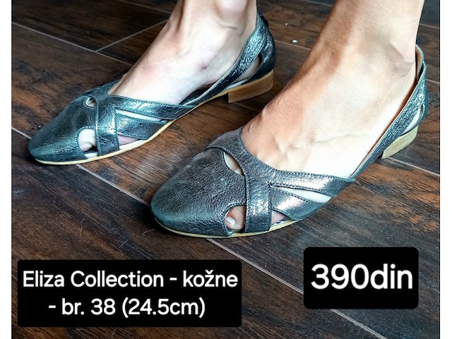 Eliza Collection baletanke kožne srebrne ženske br. 38