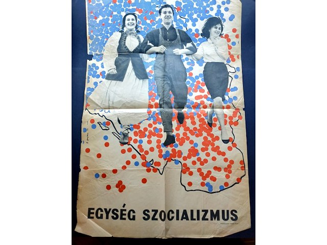 1963 dogan + dabac soc. propaganda plakat