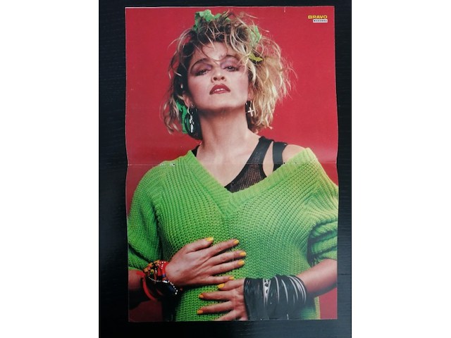 Poster Madonna / Sting, sred vel, Bravo iz 80-tih, NOV