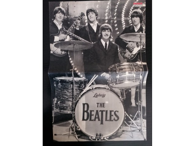 Poster Beatles, srednje vel, Bravo iz 80-tih, NOV