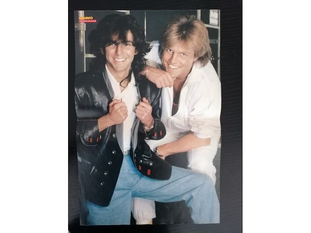 Poster Modern Talking, srednj vel, Bravo iz 80-tih, NOV