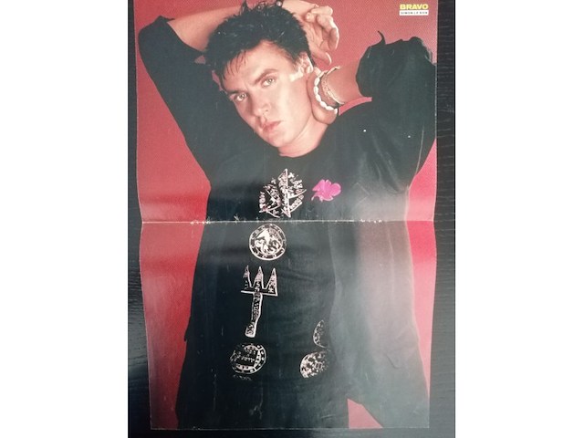 Poster Simon Le Bon Duran, sred, Bravo iz 80-tih, NOV
