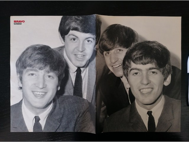 Poster Beatles, srednje veličine, Bravo iz 80-tih, NOV