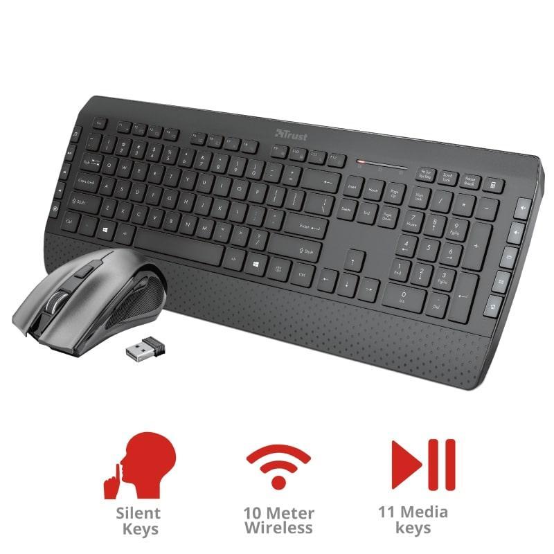 TRUST TECLA-2 WIRELESS DESKSET US (23239)
