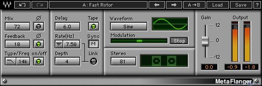 Waves MetaFlanger plugin