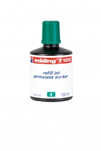Permanent mastilo Edding T-100, 100ml zelena Edding
