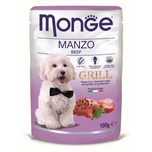 MONGE Grill Kesica za pse Govedina s komadićima 100g