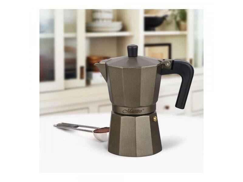 MAESTRO MR1666-3BR DŽEZVA ZA ESPRESSO KAFU 3 ŠOLJICE 150ML BRAON (MR1666-3BR)