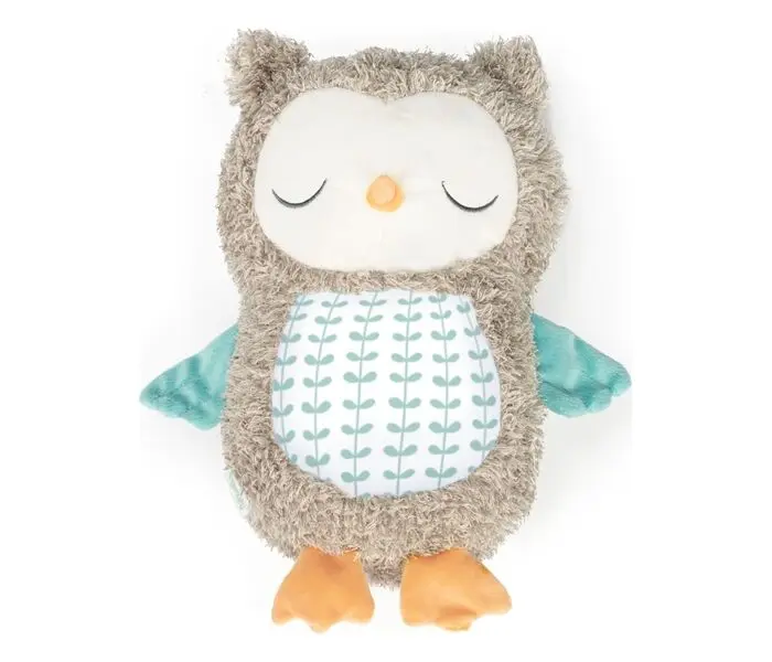 Kids II Plišana igračka za bebe Nally The Owl 0m+, Siva