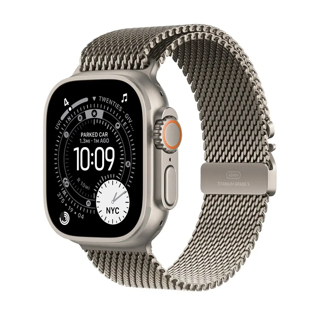 Apple Watch Ultra 3 Milanese Loop, GPS,Cellular, 49mm, S, Srebrne boje