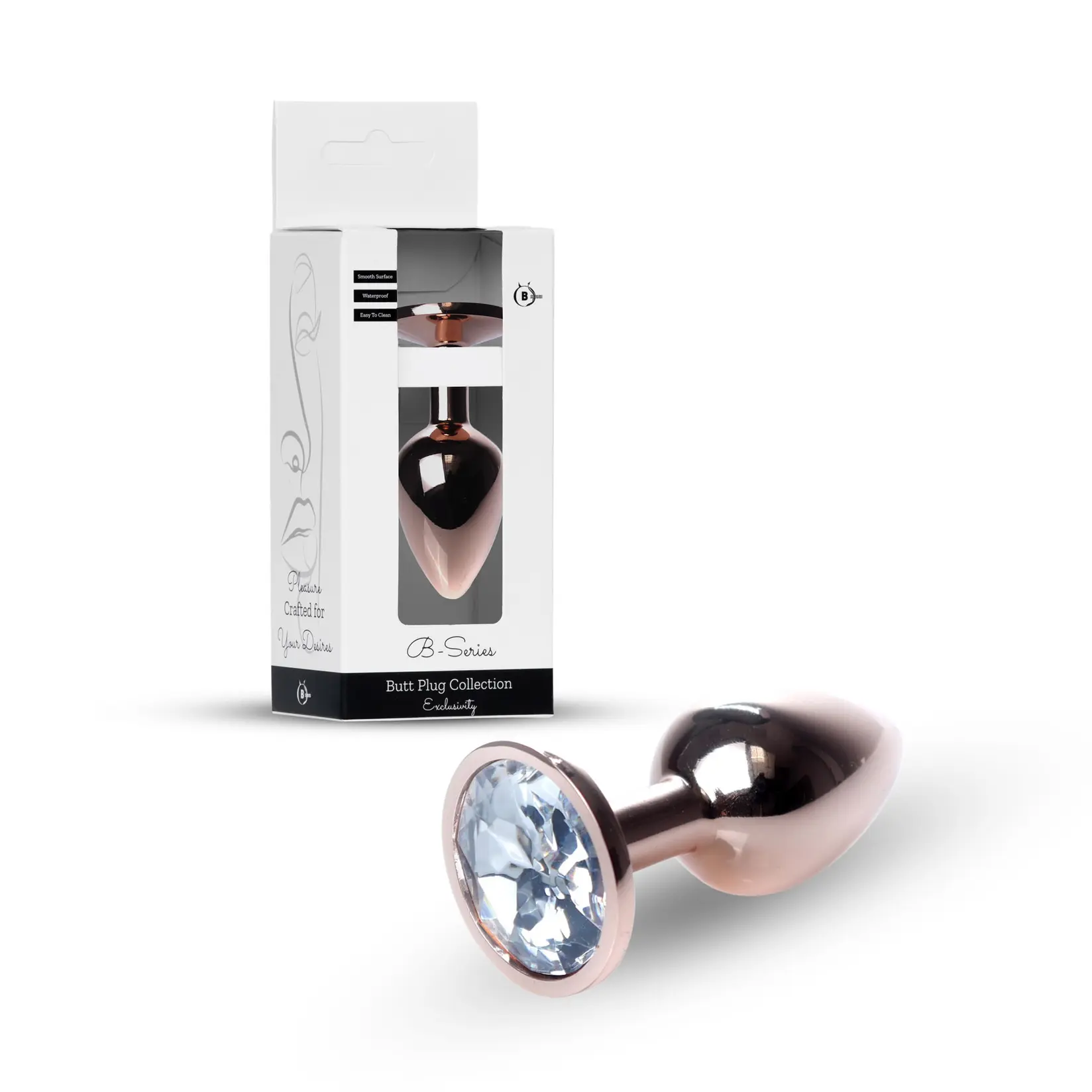Anal plug rose gold 7cm
