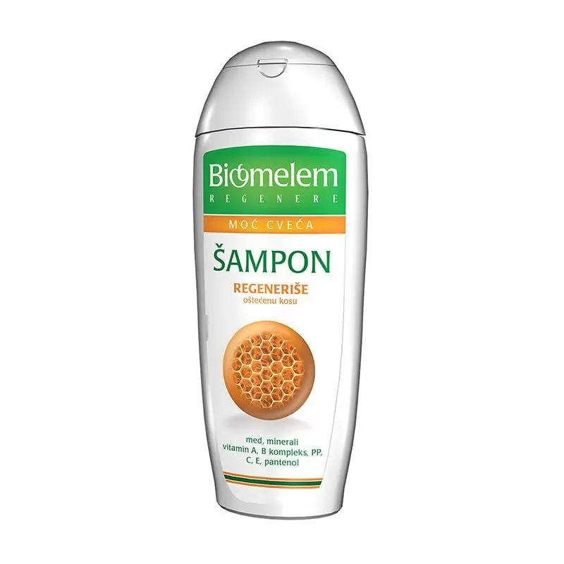 BIOMELEM Šampon za regeneraciju Moć cveća 222 ml