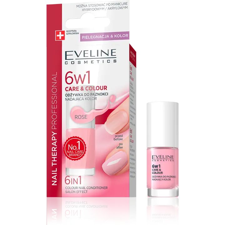 Eveline Lak za nokte Nail Therapy 6u1 Rose 12ml