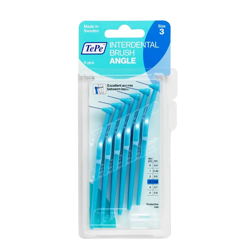TEPE Ugaone interdentalne četkice veličina 3 (0,6mm) 6/1 plave