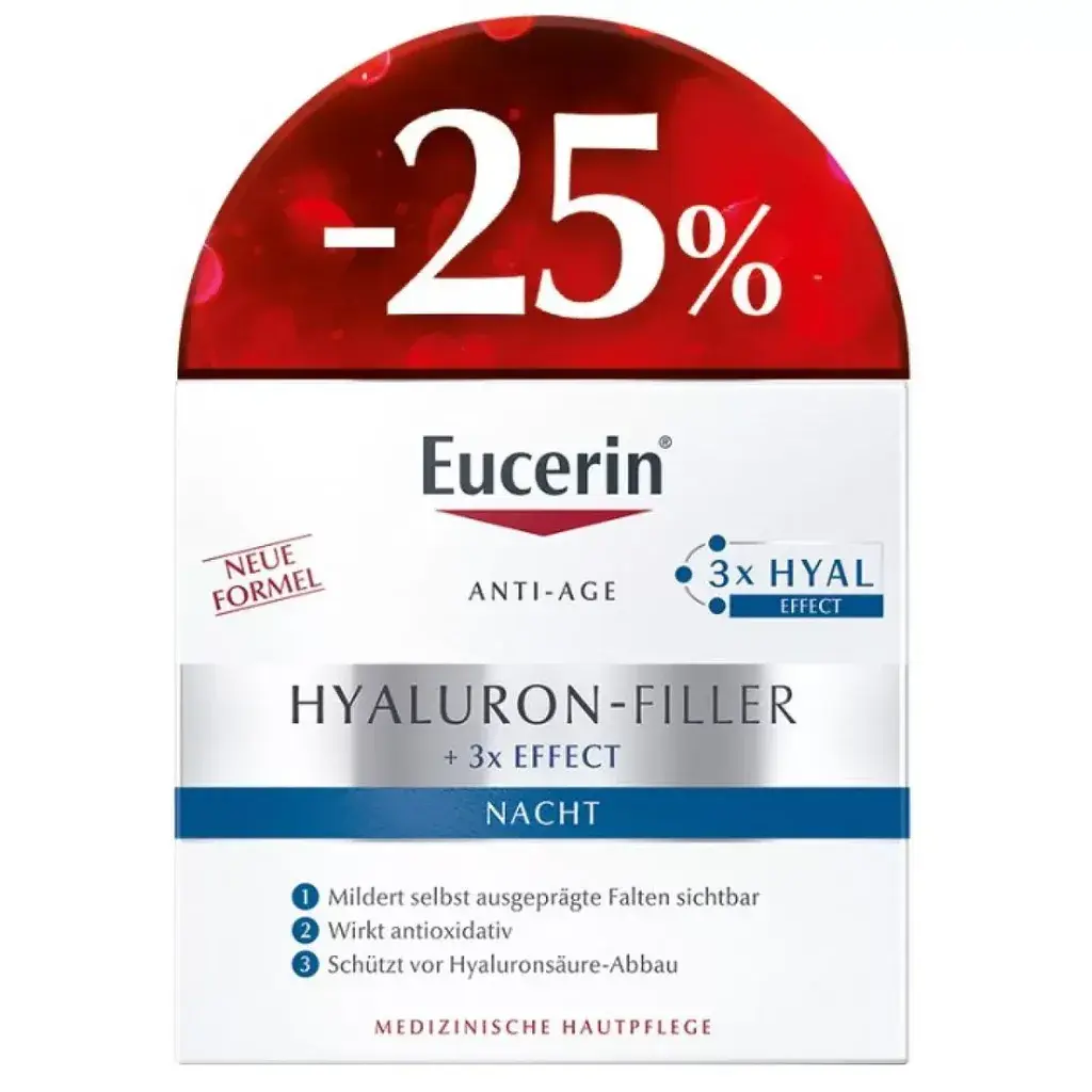 Eucerin Noćna krema za lice Hyaluron-Filler, 50ml