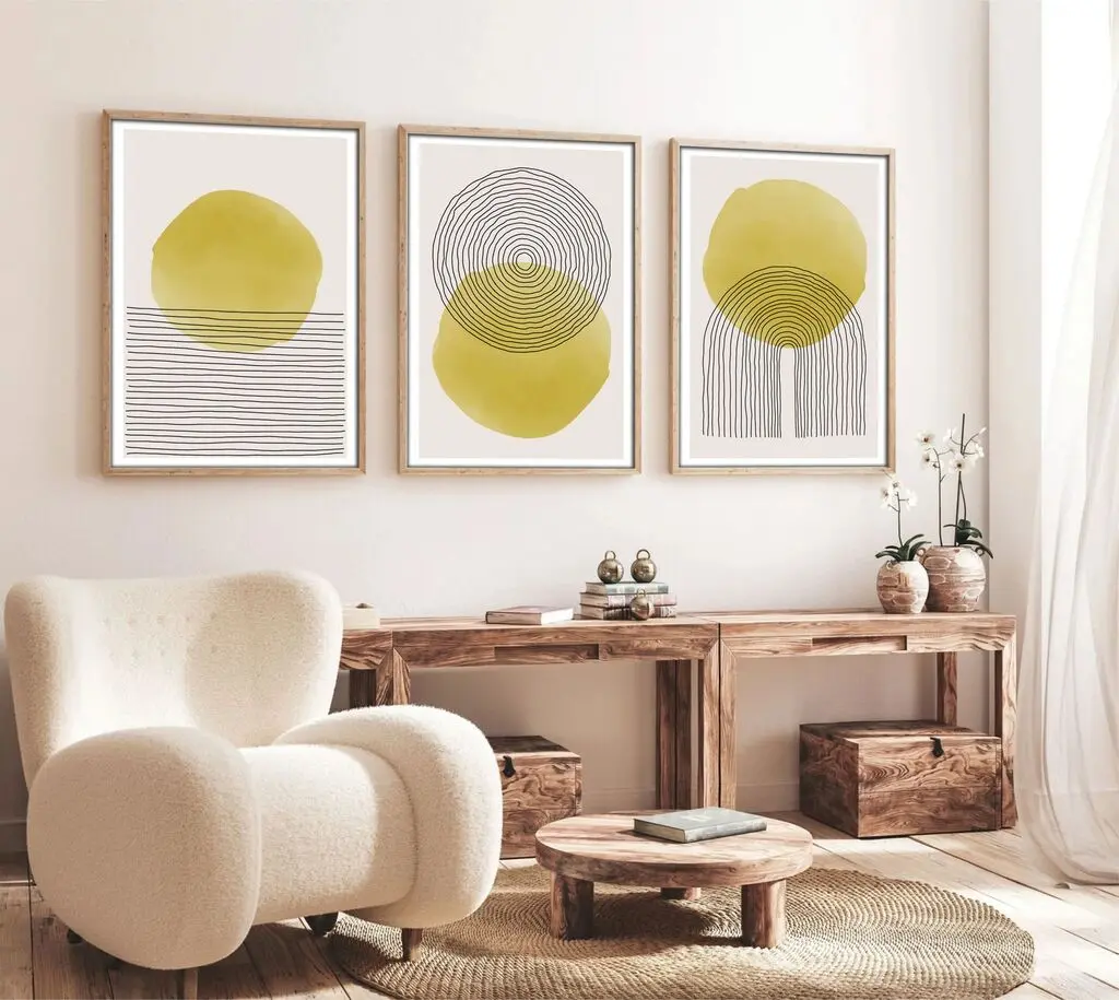 Wallity Uramljena slika Huhu144, 20x30 cm , 3 dela