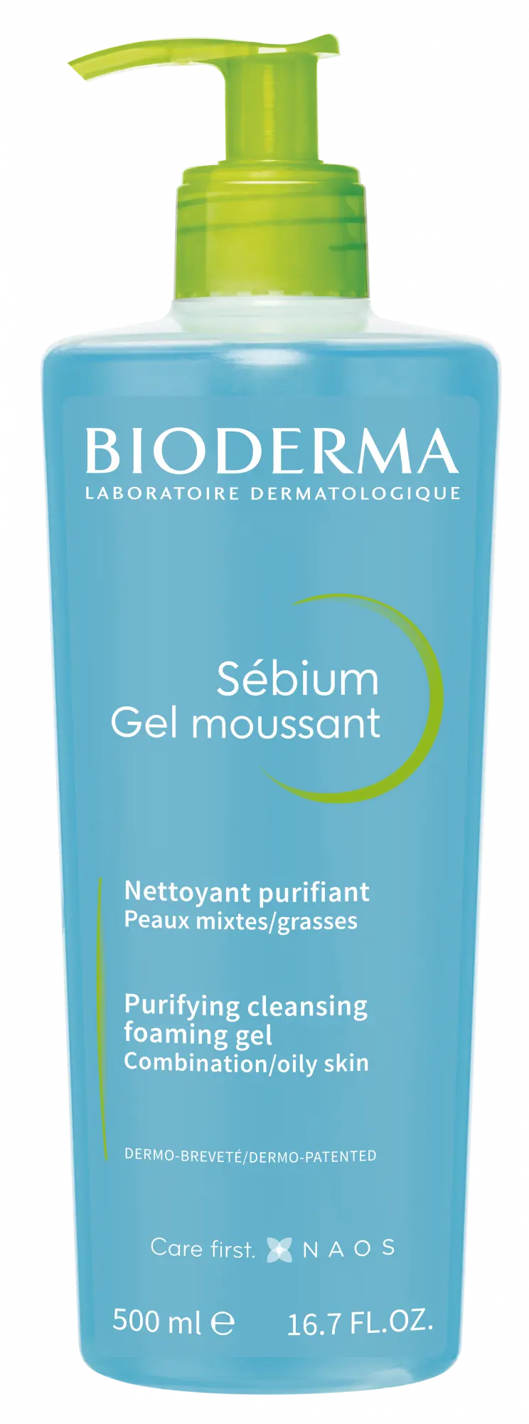 BIODERMA Penasti gel za pranje i pročišćavanje mešovite i masne kože Sebium gel moussant 500ml pumpica