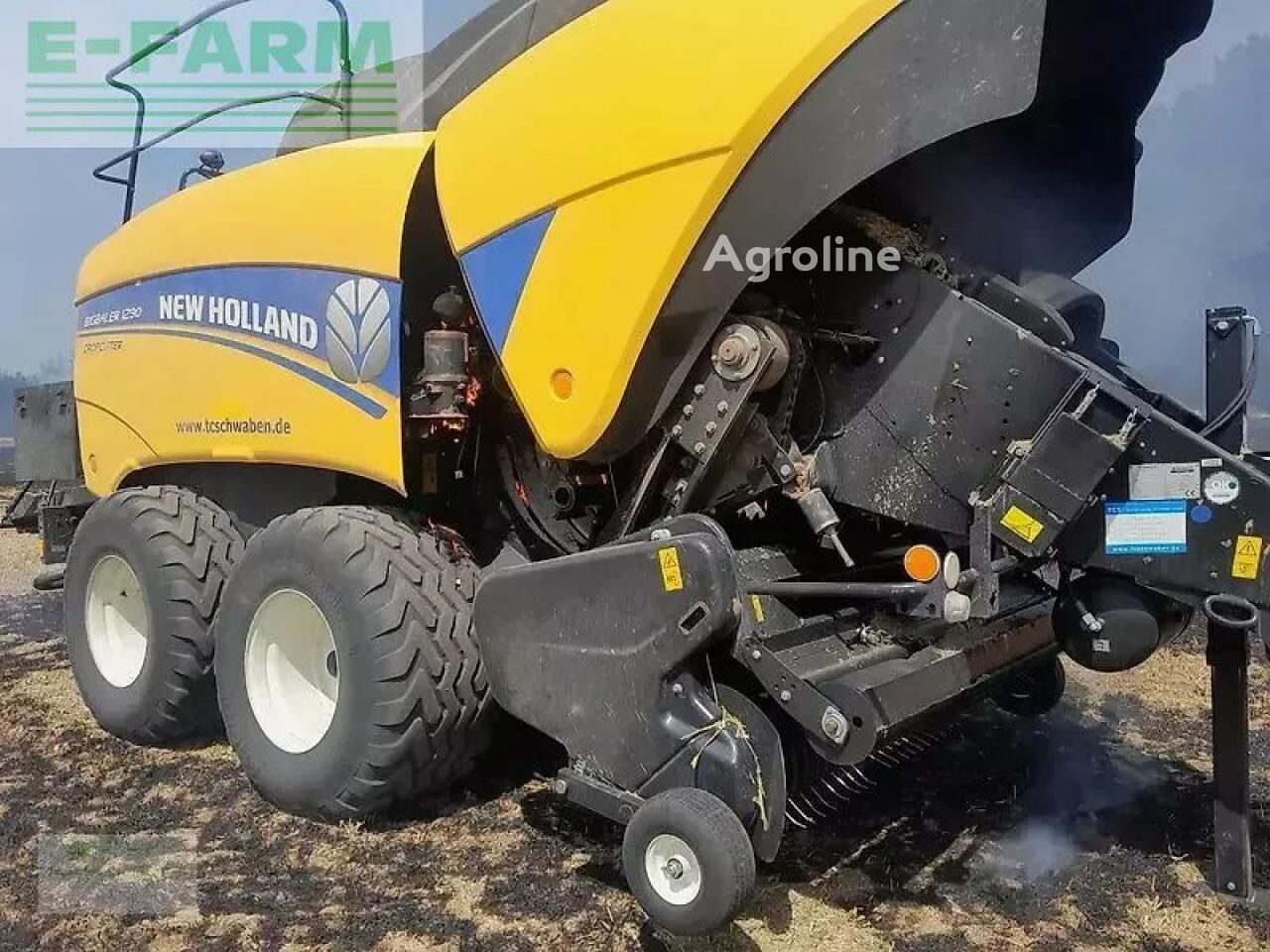 New Holland bb 1290 / großpackenpresse / brandschaden balirka za četvrtaste bale