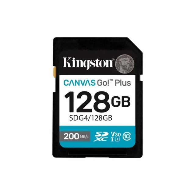 Kingston Memorijska kartica SDG4, 128 GB, SDXC, Canvas Go Plus Gen4