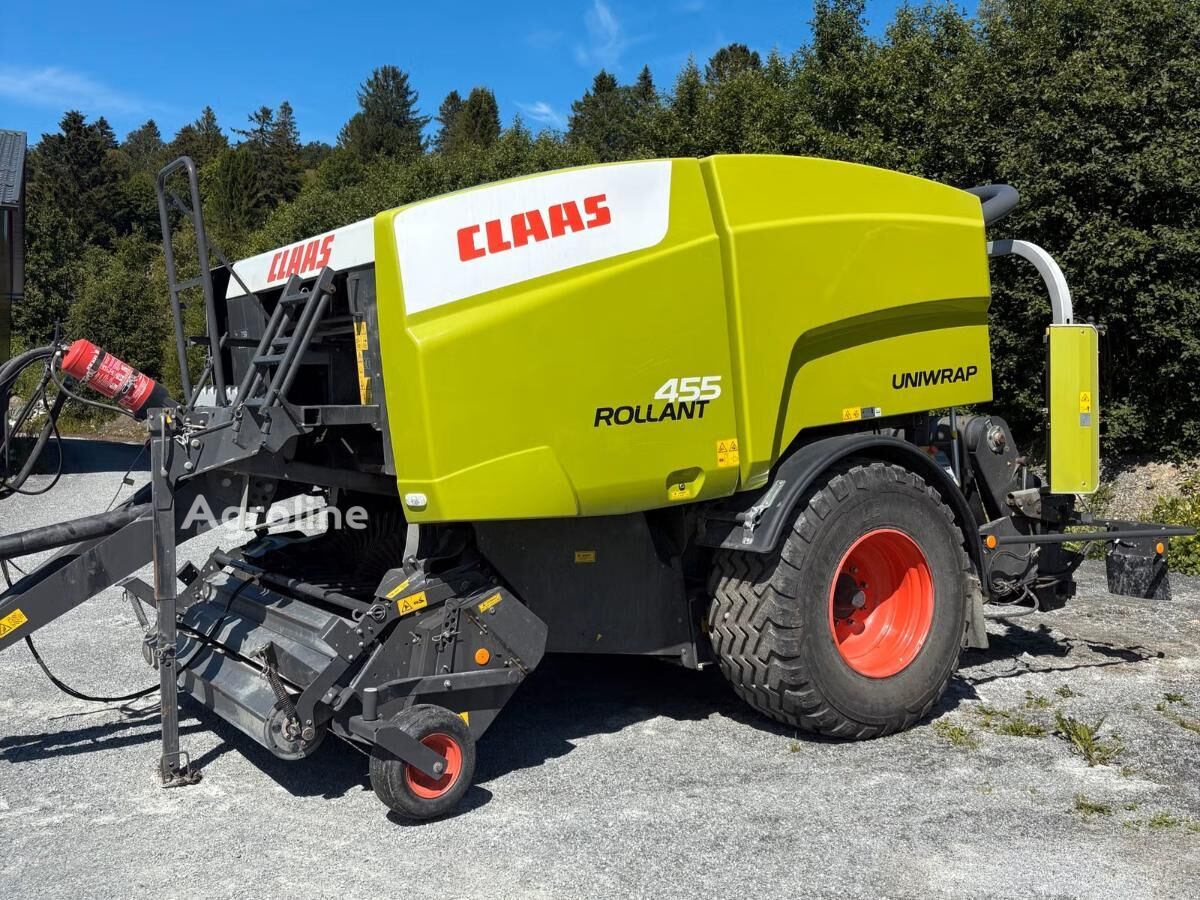 Prodaje se Claas Rollant 455 Uni – 12 500 baller, 620-hjul balirku za okrugle bale na aukciji