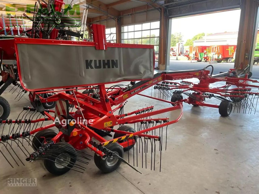 Kuhn ga 6632 + trakasti formirač otkosa
