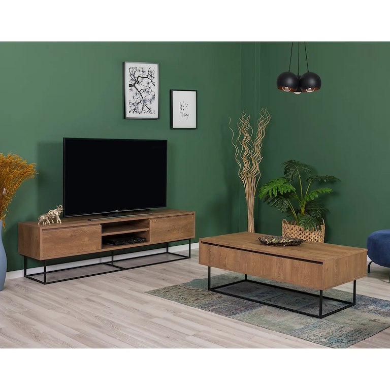 Hanah Home Set TV Komoda i klub sto Orah