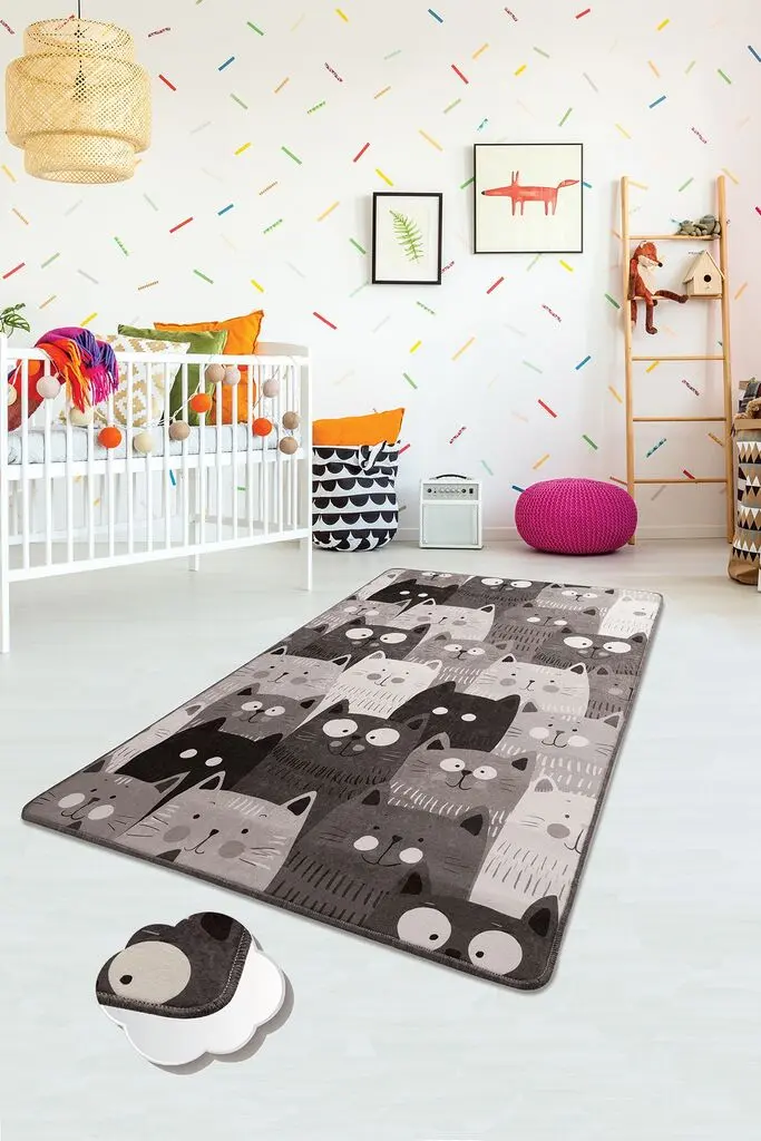 Conceptum Hypnose Tepih Cats, 140x190cm, Sivi