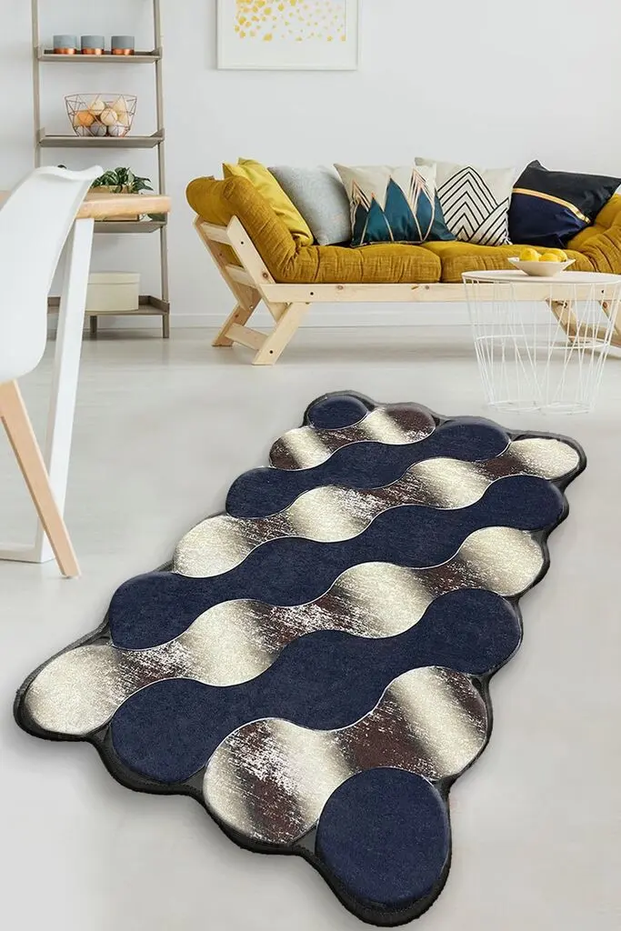 Conceptum Hypnose Tepih Circle, 120x180cm, Sivo-teget