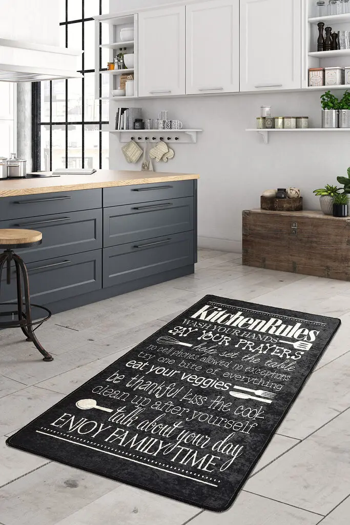 Conceptum Hypnose Tepih Kitchen, 80x150cm, Crni