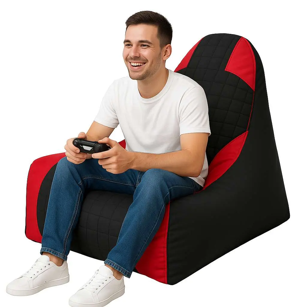 Atelier del Sofa Lazy Bag XXL Gamer, 85x35x80 cm, Crni