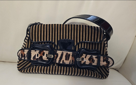 Fendi velvet B Bis torba, original