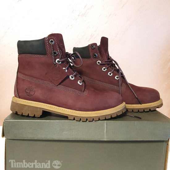 Bordo Timberland Čizme