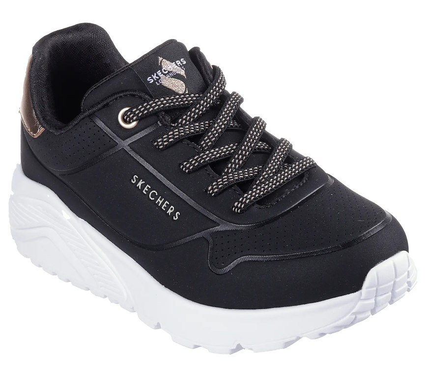 Skechers Patike za devojčice Uno Lite-Metallic Mode, 310384L-BLK, Crne