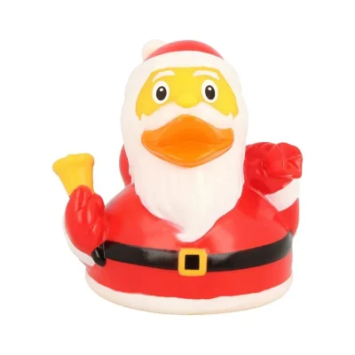Novogodišnja Lilalu Patkica - Rubber Duck, Santa Claus, 9 cm