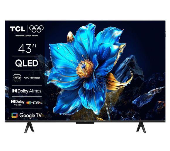 TCL - Televizor TCL 43P7K/QLED/43"/4K UHD/60Hz/Google TV/crna