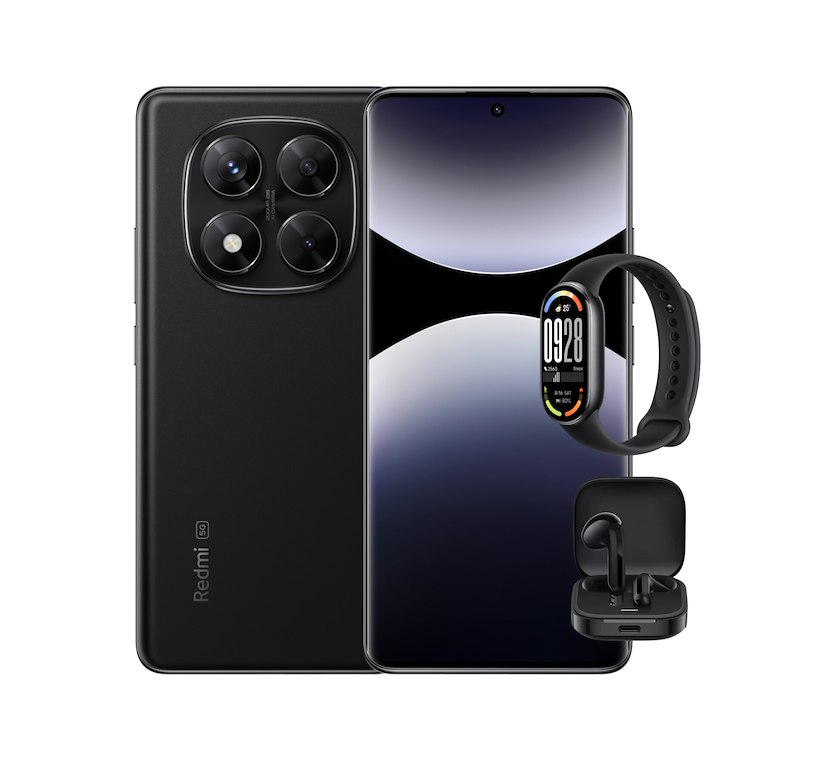 Redmi Note 14 Pro 12/512GB (crna) + Xiaomi Smart Band 10 (crna) + Redmi Buds 6 Active (crna)