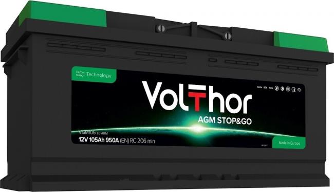 VOLTHOR
12V 105AH D+ 950A VOLTHOR AGM STOP&GO - 394x175x190