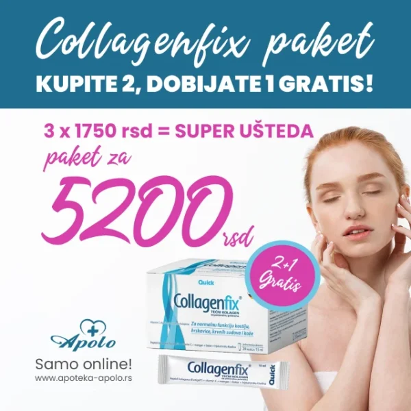 Collagenfix paket 2+1 (direkt kesice tečnog kolagena), 40kom+GRATIS 20kom
