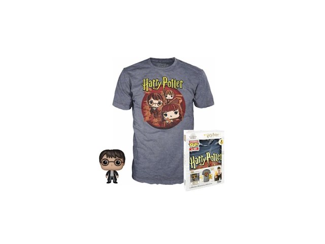 Funko POP! Set majica i figurica - Harry Potter,Trio, S