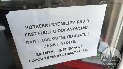 Potrebni radnici u fast fudu