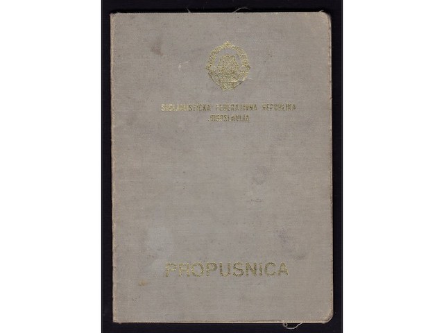 pogranicni PASOŠ propusnica 1982