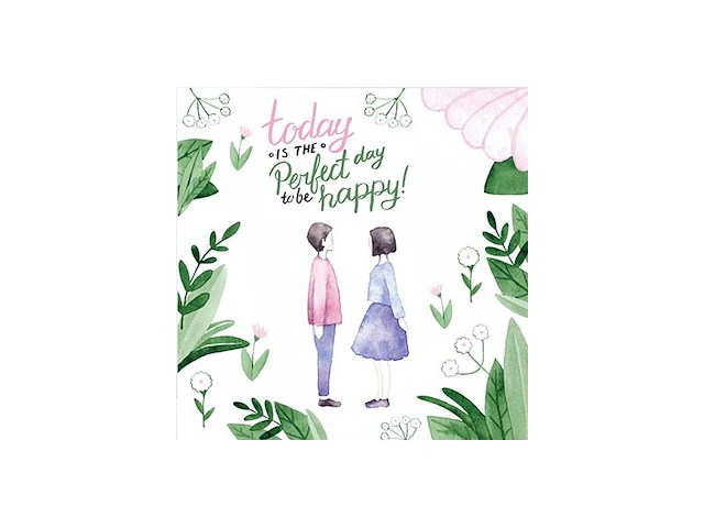 Čestitka - Today is the perfect day to be happy