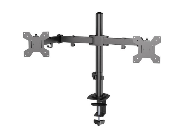 MA-D2-011 Gembird Podesivi dupli stoni drzac za monitor, tilt, 17-32 max.2x9kg
