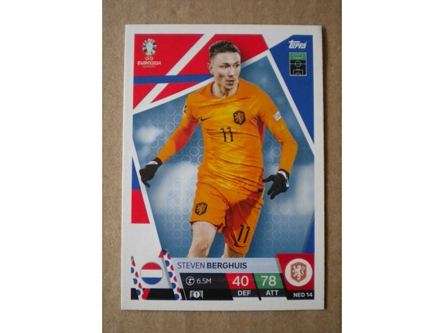 Kartica `Topps Euro 2024 Match Attax` (NED 14)