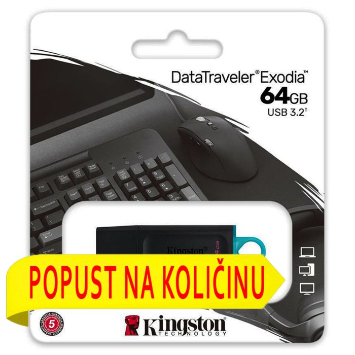 USB memorija Kingston DataTraveler Exodia 64GB 3.2