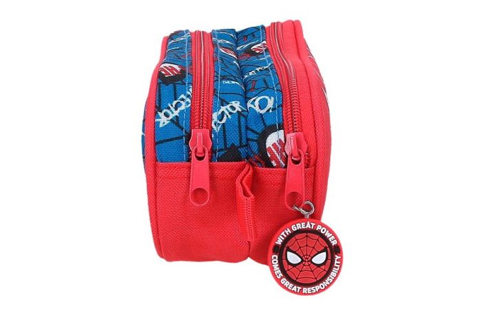 SPIDERMAN AUTHENTIC prazna pernica sa 2 pregrade – crvena