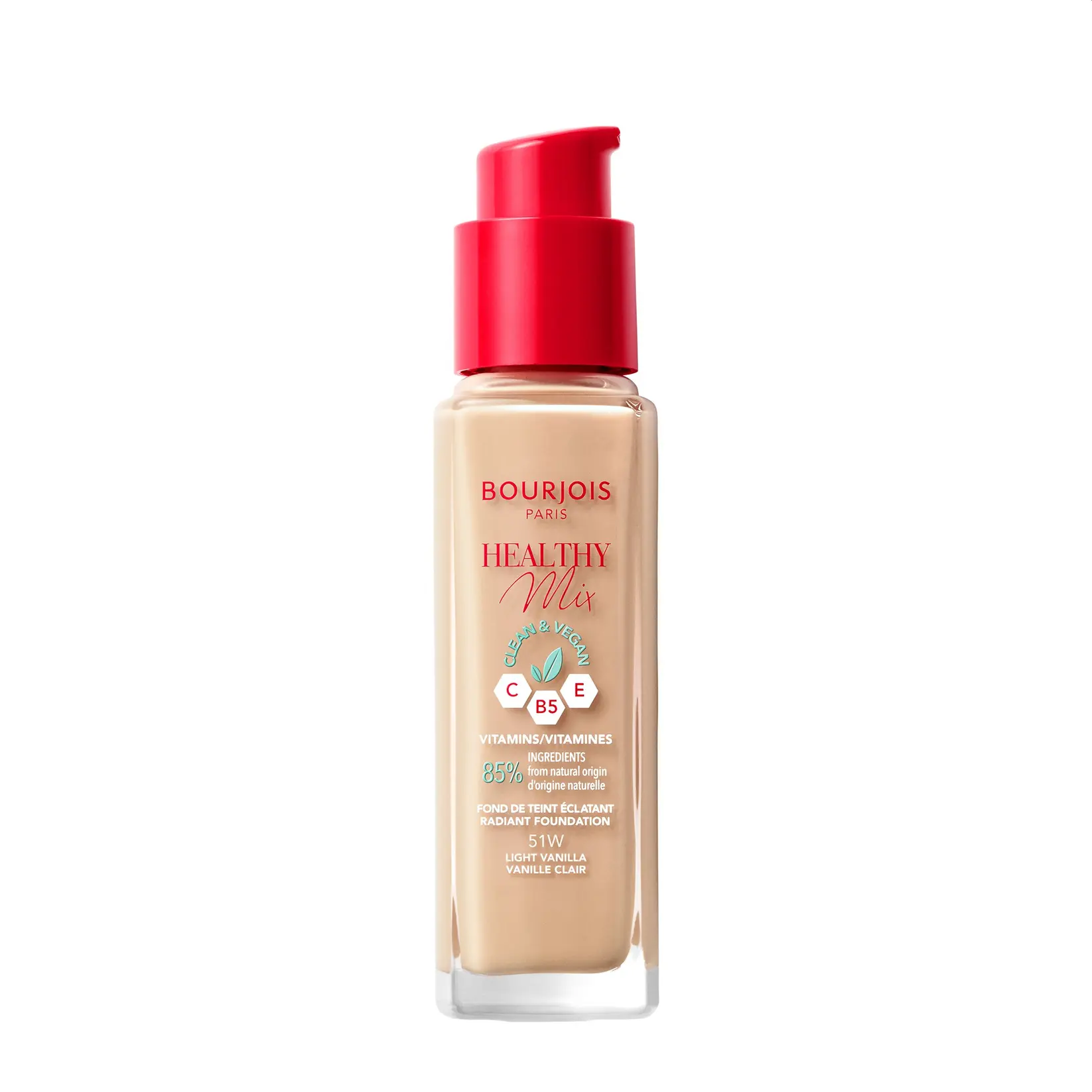 BOURJOIS Puder za lice Healthy Mix Foundation Vegan 51 Light Vanilla