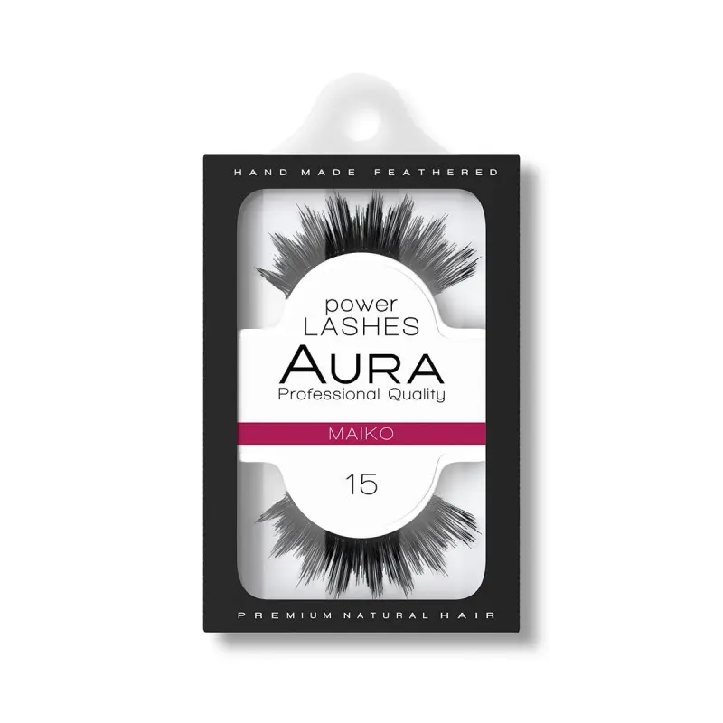 AURA Veštačke trepavice Power Lashes 15 Maiko